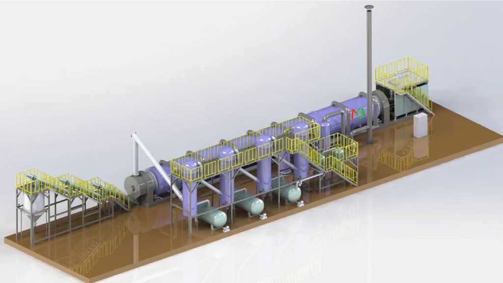Waste Tire To Oil Pyrolysis Plant