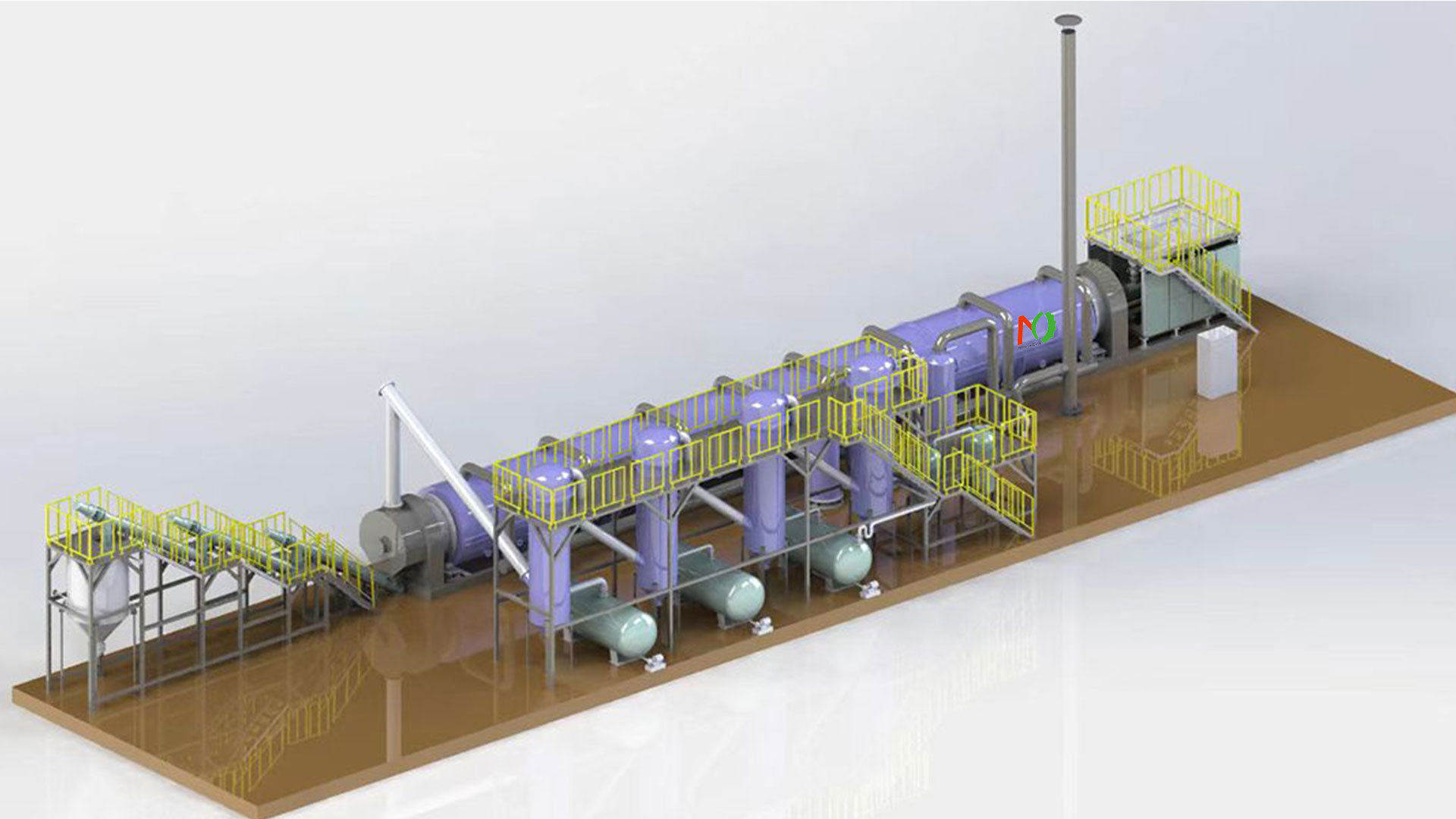 Waste Tire To Oil Pyrolysis Plant