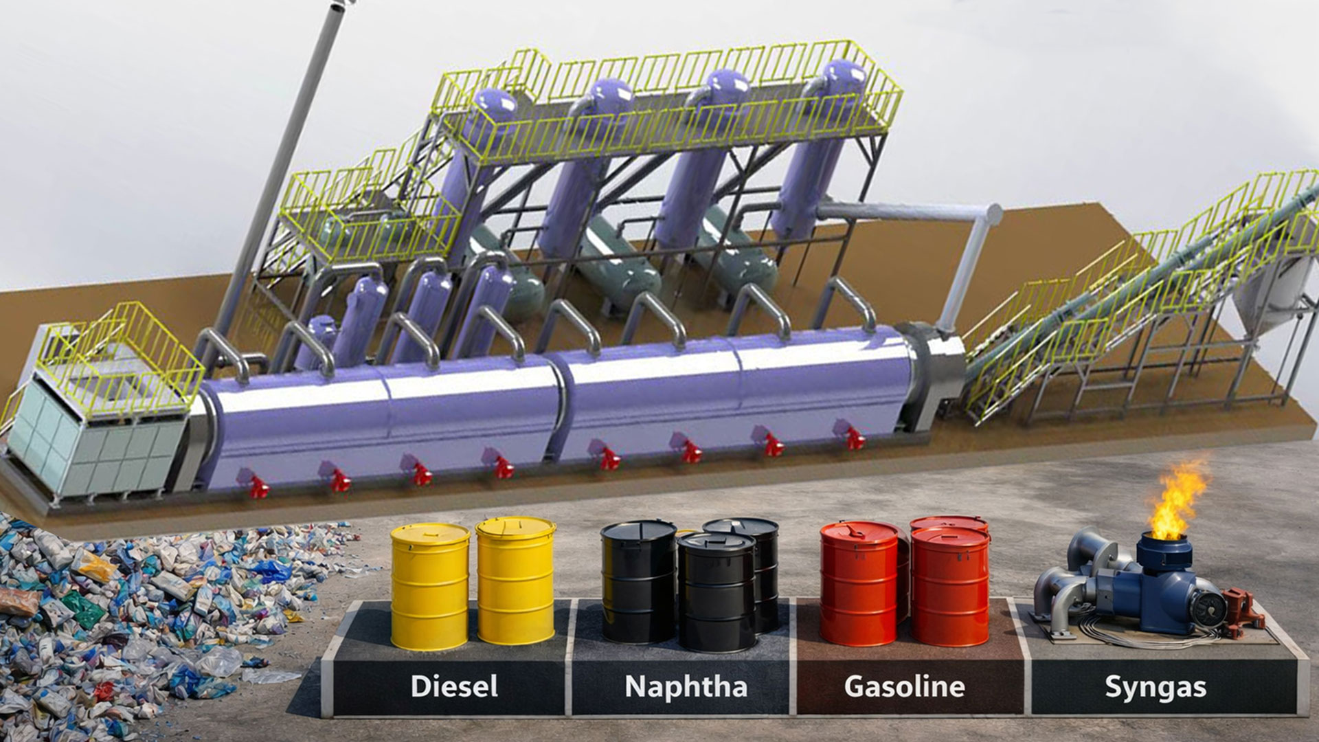 Waste Plastic To Fuel Conversion