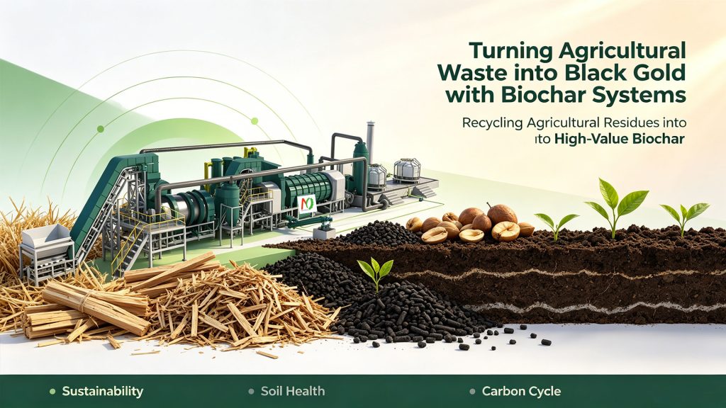 Technologie de production de biochar pour des solutions efficaces